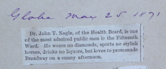 Item of the month: Scrapbook of Doctor John T. Nagle, One Album, Three ...