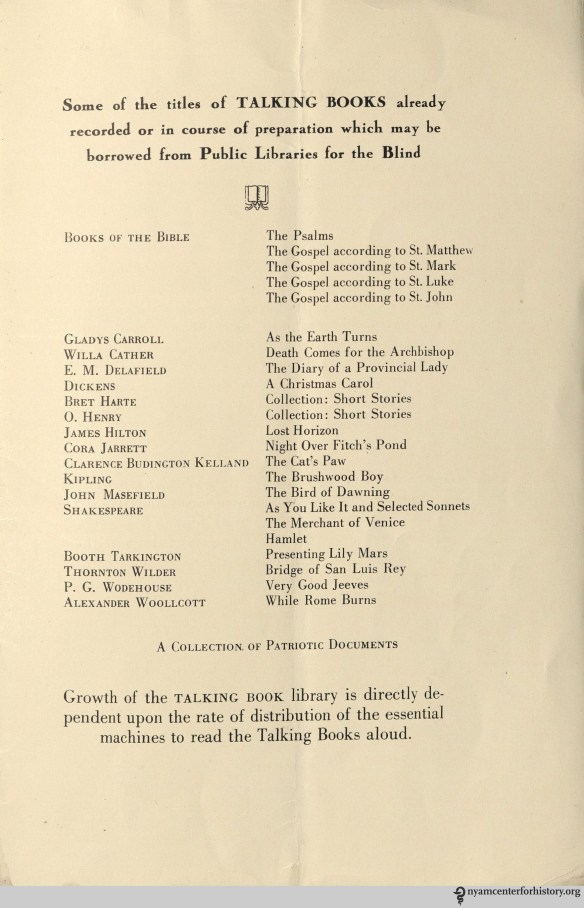 The Talking Book Reads Itself to the Blind | Books, Health and History