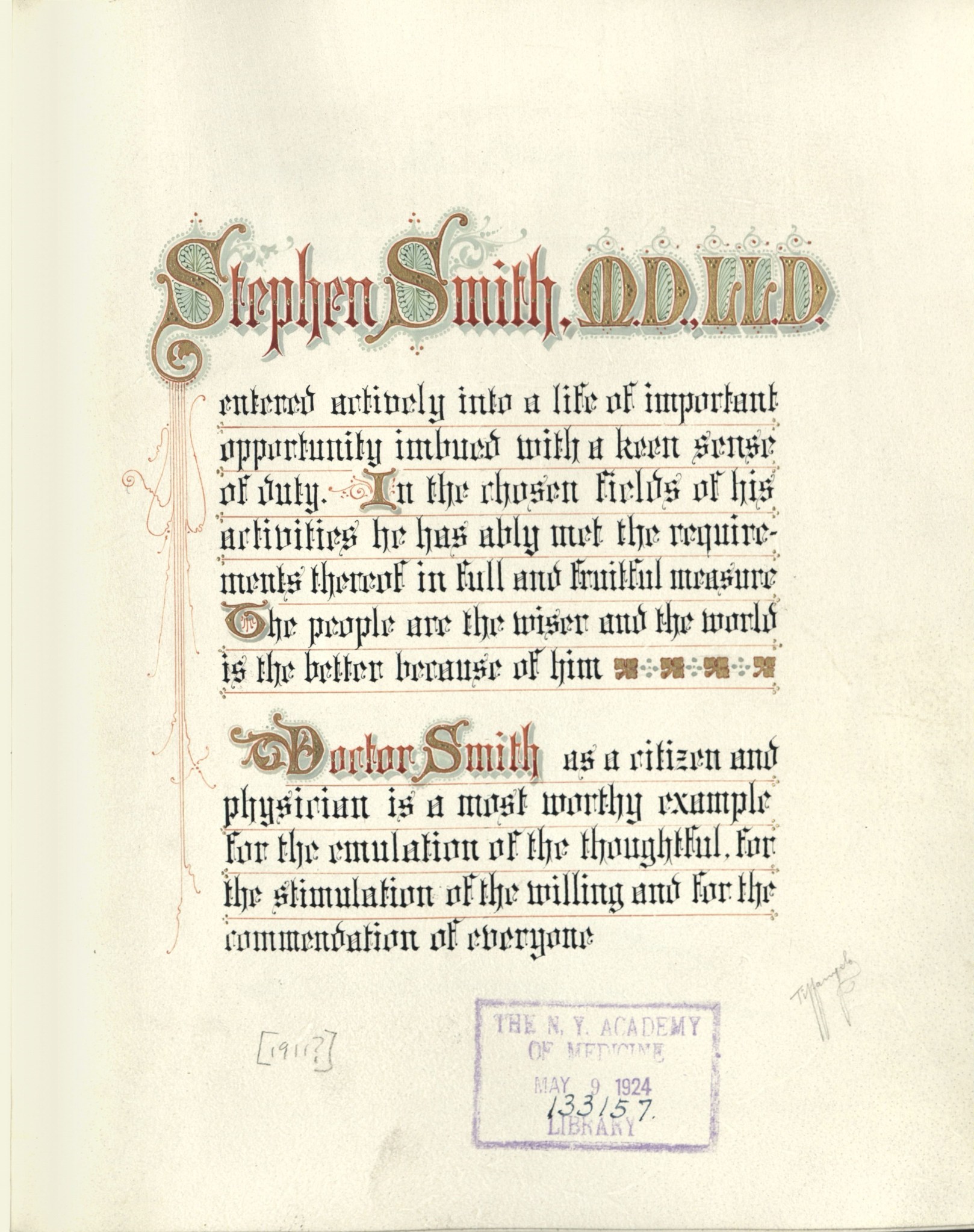 Stephen Smith, MD, New York Pioneer of Public Health | Books, Health ...